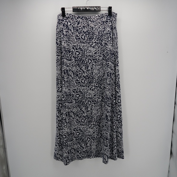 Roz & Ali | Skirts | Roz Ali Boho Elastic Waist Flowy Long Maxi Skirt ...